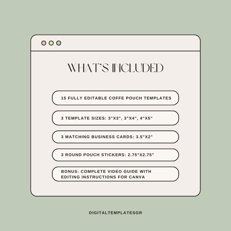 15 Editable Coffee Pouch Label Bundle, Canva Templates for Coffee ...