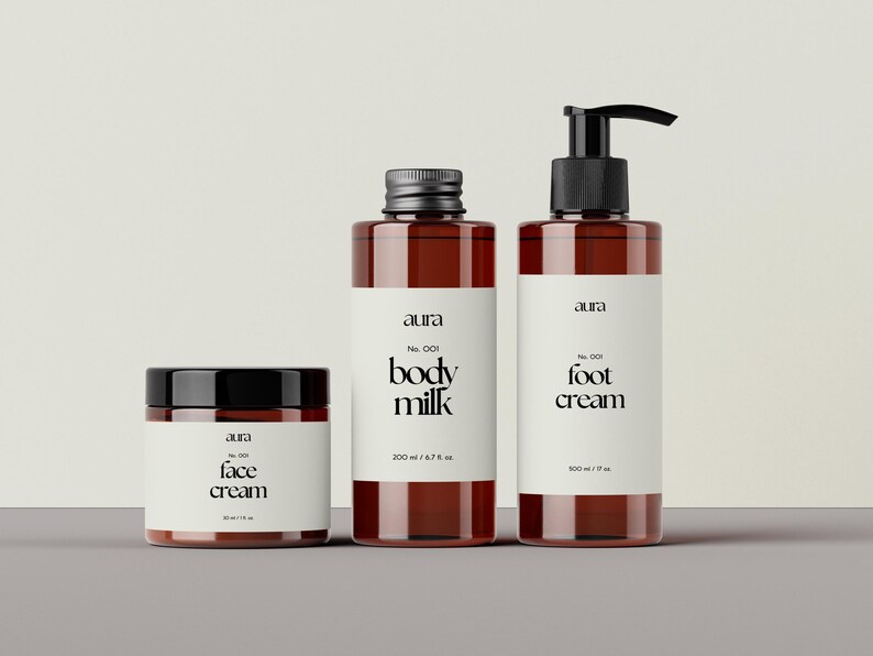 Skincare Product Label Template – Skincare Label Template Bundle With ...