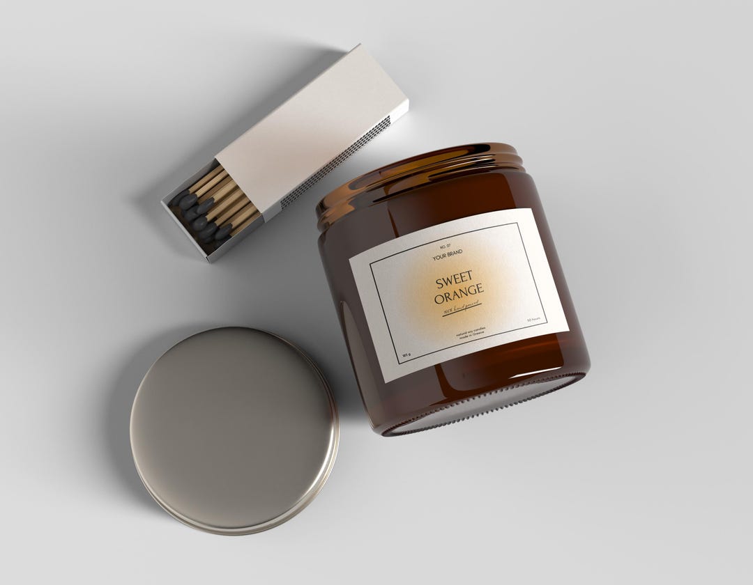 Editable Candle Label Templates Canva | Jar & Tin Labels in 7 Sizes ...