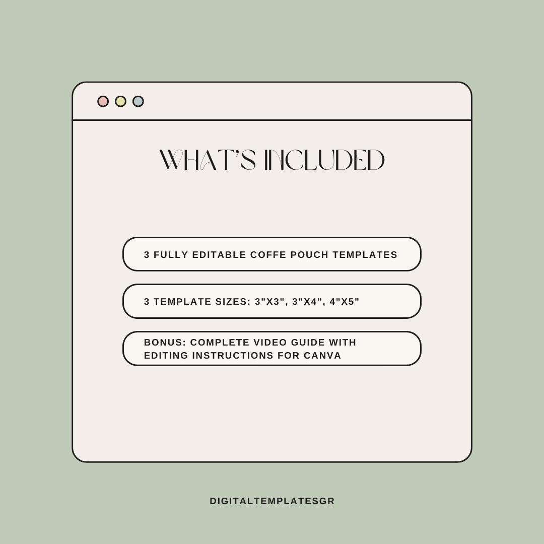 Editable Coffee Pouch Label Canva Template With Logo – Minimalist ...