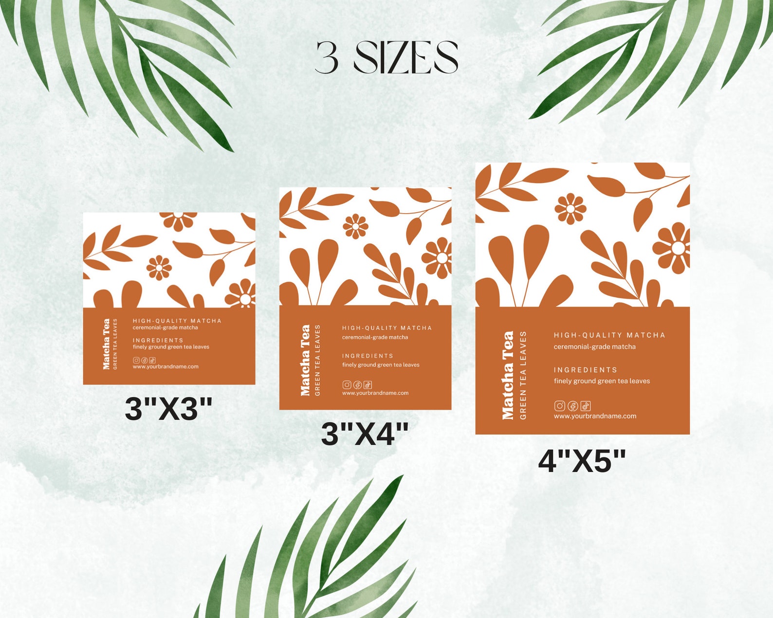 Custom Tea Bag Label Template, Editable Canva Design, Printable Tea ...