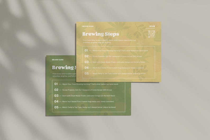 3 Editable Summer Fruit Tea Label Templates With Matching Brewing Cards ...