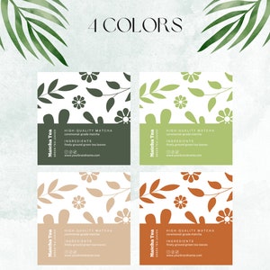 Custom Tea Bag Label Template, Editable Canva Design, Printable Tea ...