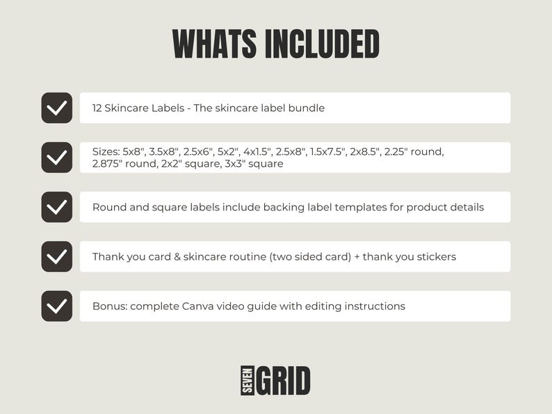 Minimal Black & White Skincare Label Templates | Apothecary Cosmetic ...