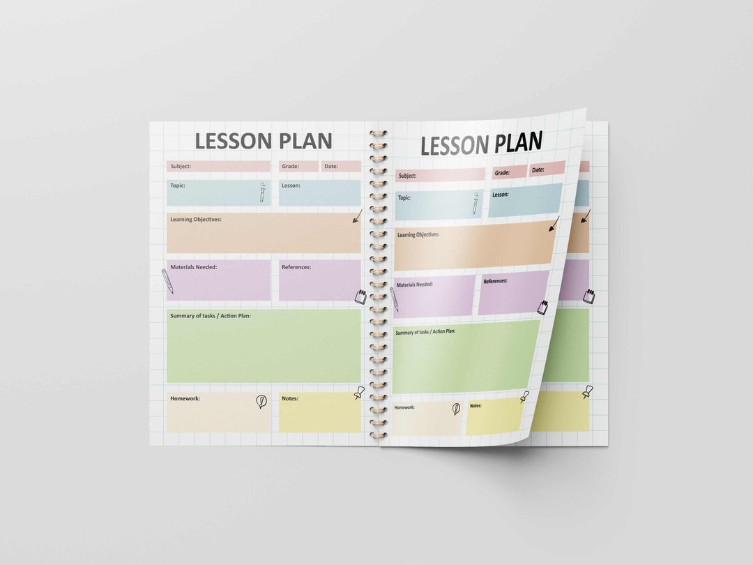 Editable Daily Digital & Printable Lesson Planner Templates, PDF, Word ...