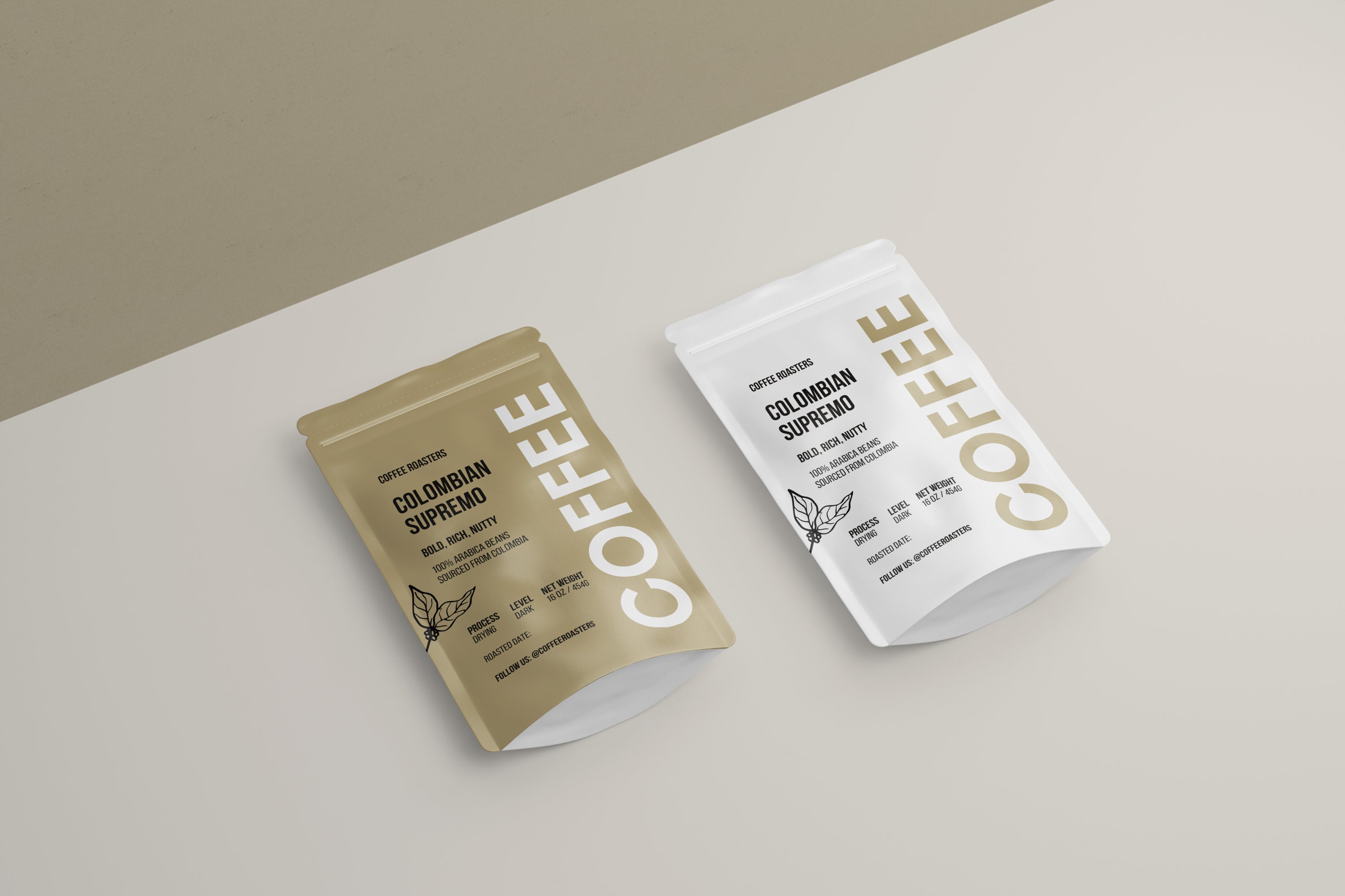 Editable Coffee Pouch Label Template, Customizable Canva Packaging ...