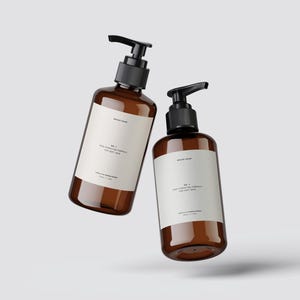 Skincare Bottle Label Templates | Editable Canva Cosmetic Packaging ...