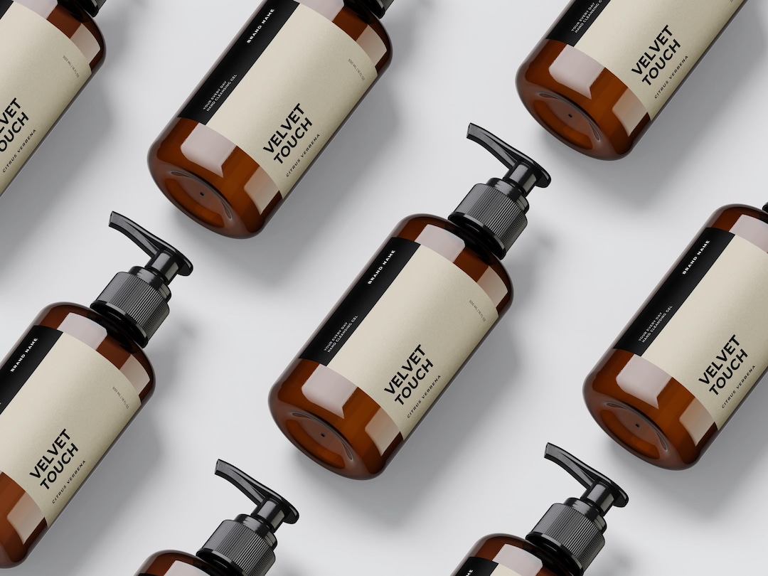 Editable Cosmetic Bottle Label Templates – 5 Minimalist Canva Designs ...
