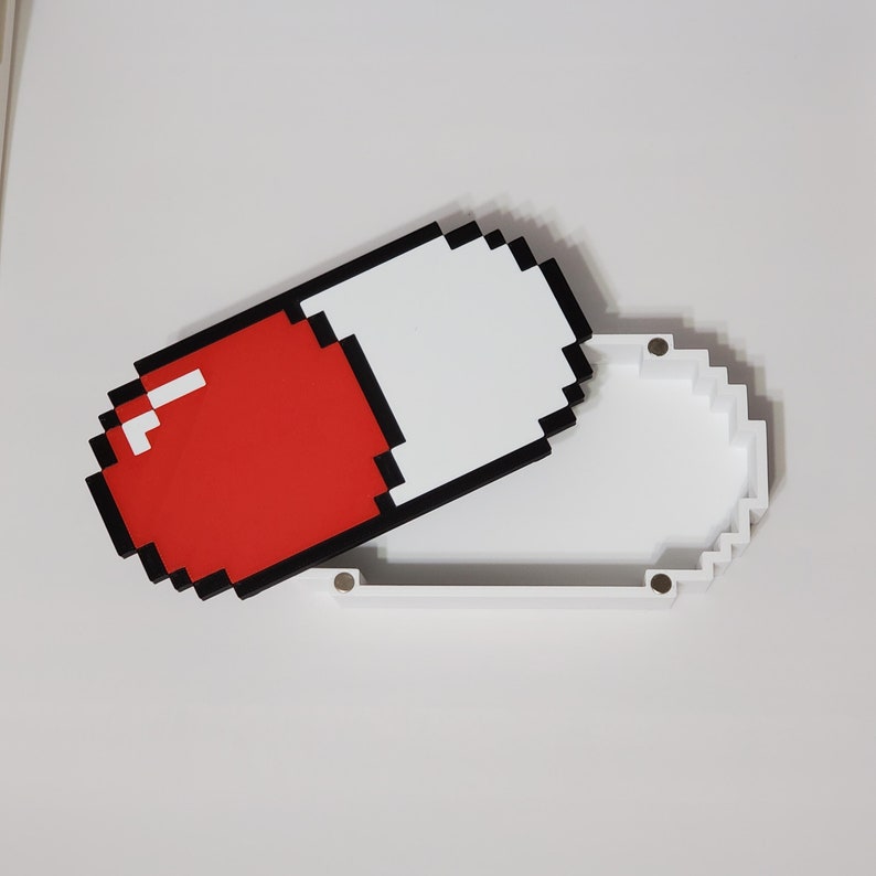 Pharmacy Pill Box, 8-bit Style Desk Organizer, Many Color Choices, Gift ...
