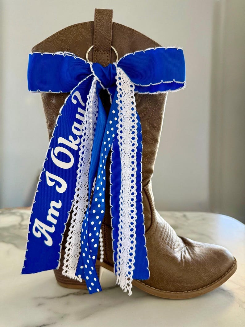 Am I Okay Tour Boot Bow - Etsy