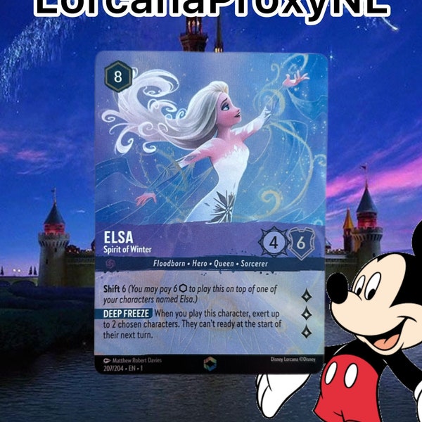 Elsa Lorcana Card - Etsy