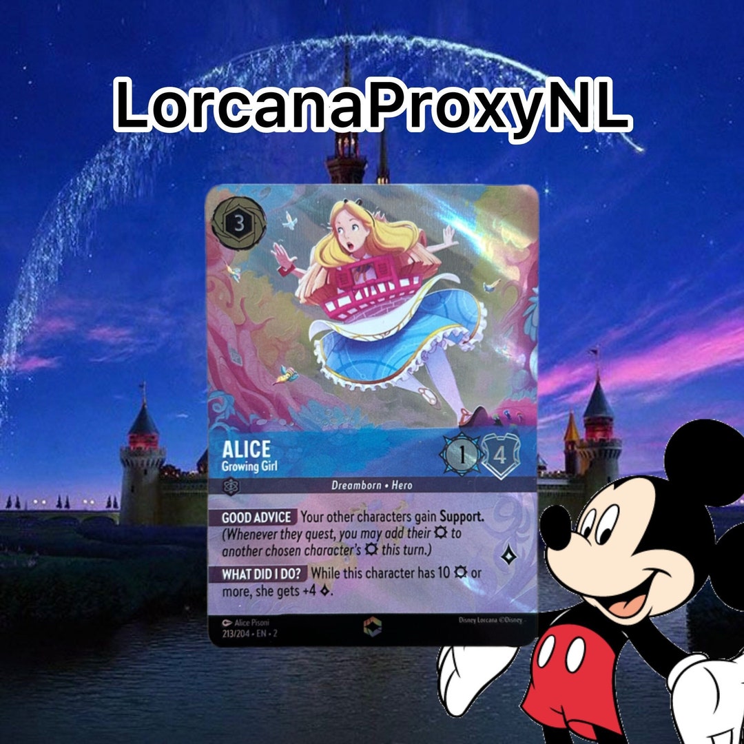 Alice Growing Girl / Rise of the Floodborn / 213/204 / PROXY Lorcana ...