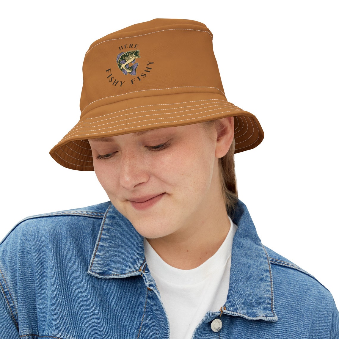 Here Fishy Fishy Bucket Hat. Perfect for the Summer Day Fishing Trip ...
