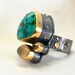 CHUNKY FUNKY Ring With Turquoise, Citrine & Golden Moonstone in ...