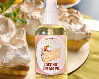 Handcrafted Coconut Cream Pie Body Oil for Smooth and Silky Skin ...
