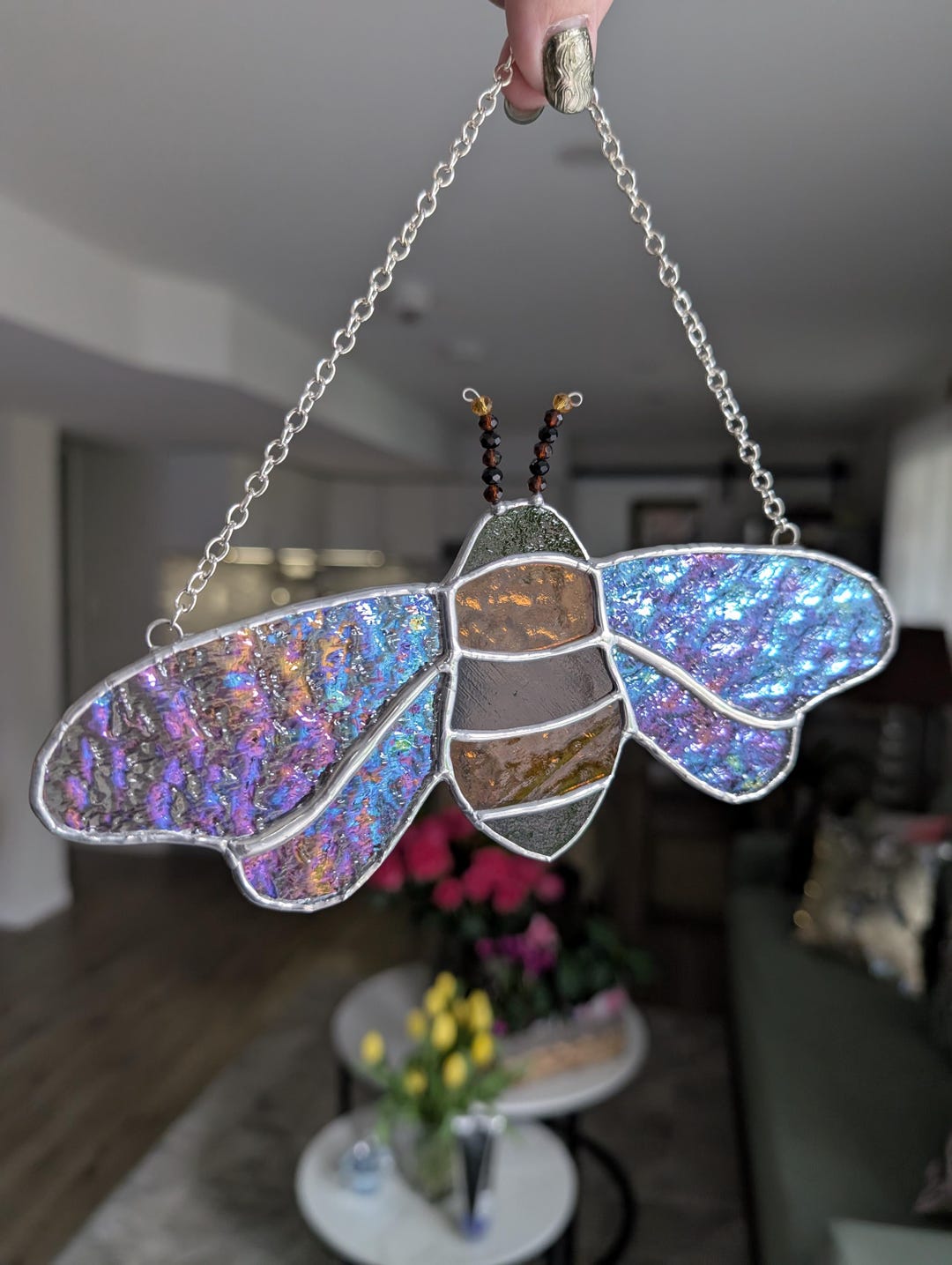 Iridescent Honey Bee Suncatchers - Etsy
