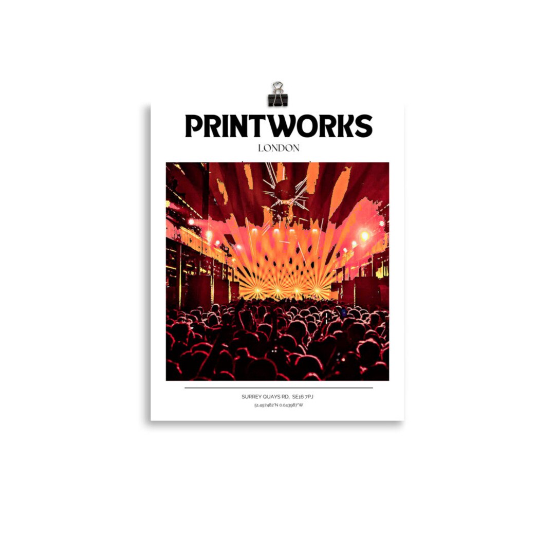 Printworks Nightclub Location Poster 11x14 - Etsy