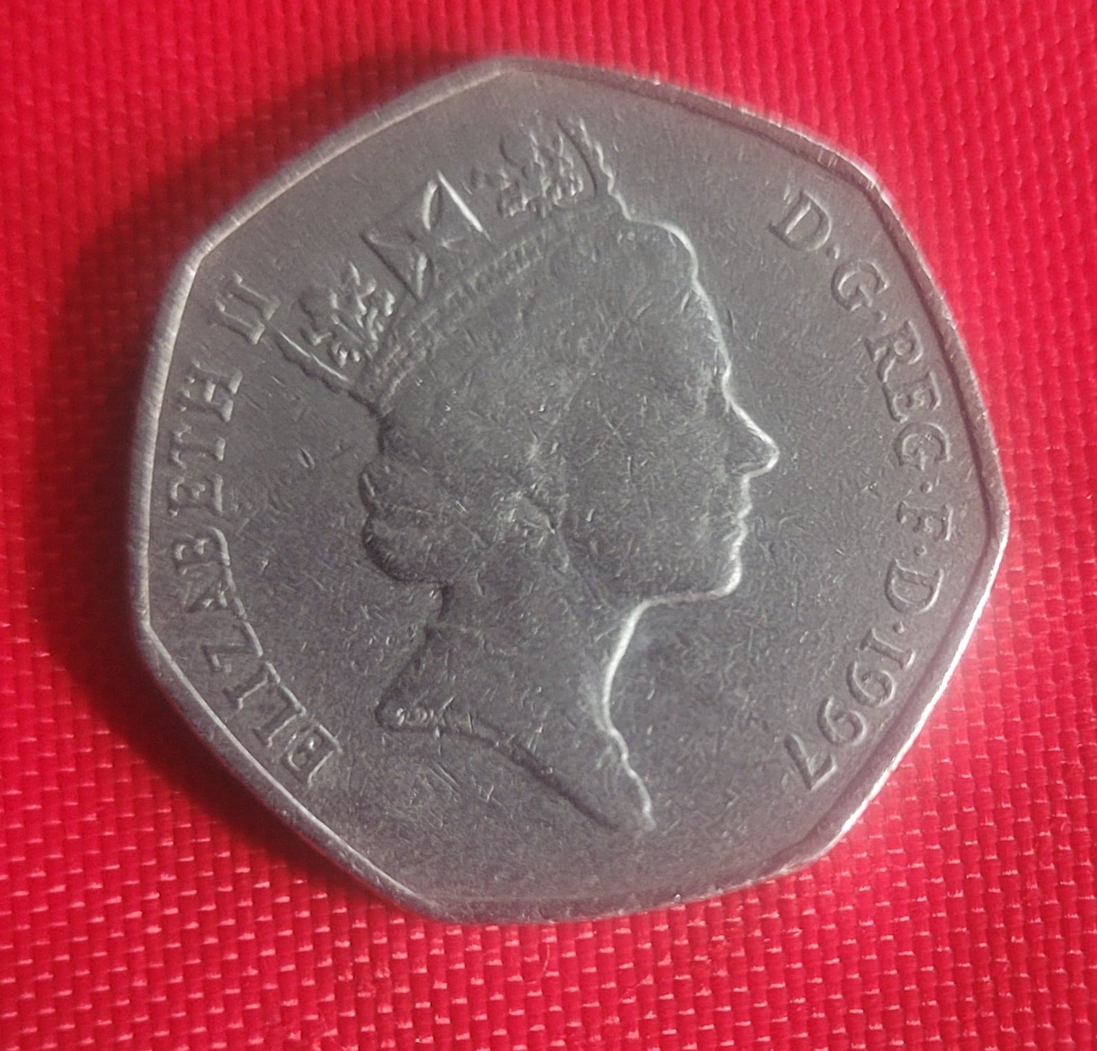 Rare Collectable 50p Coin Britannia Queen Elizabeth II London UK Money ...
