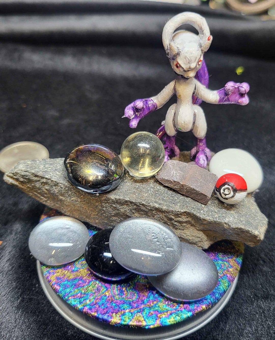 Mega Mewtwo Y, POKEMON, Hand Painted and Finished, Collectable Scene ...