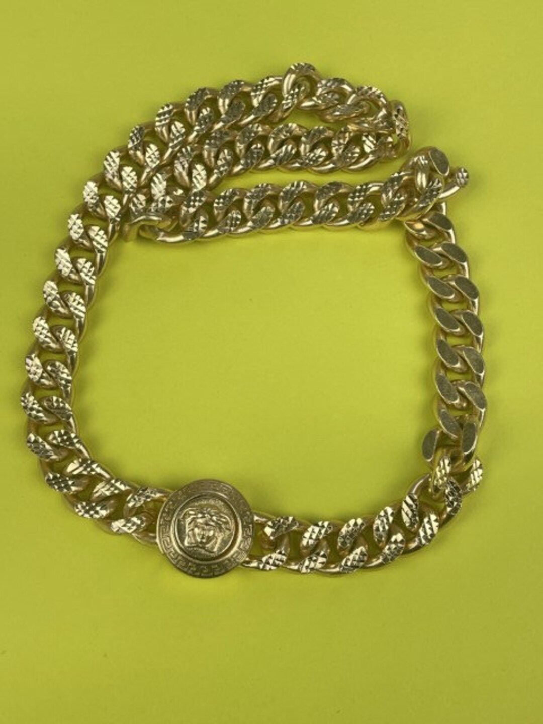 Vintage Versace Gold-plated Chain Choker Necklace, Luxury Fashion ...