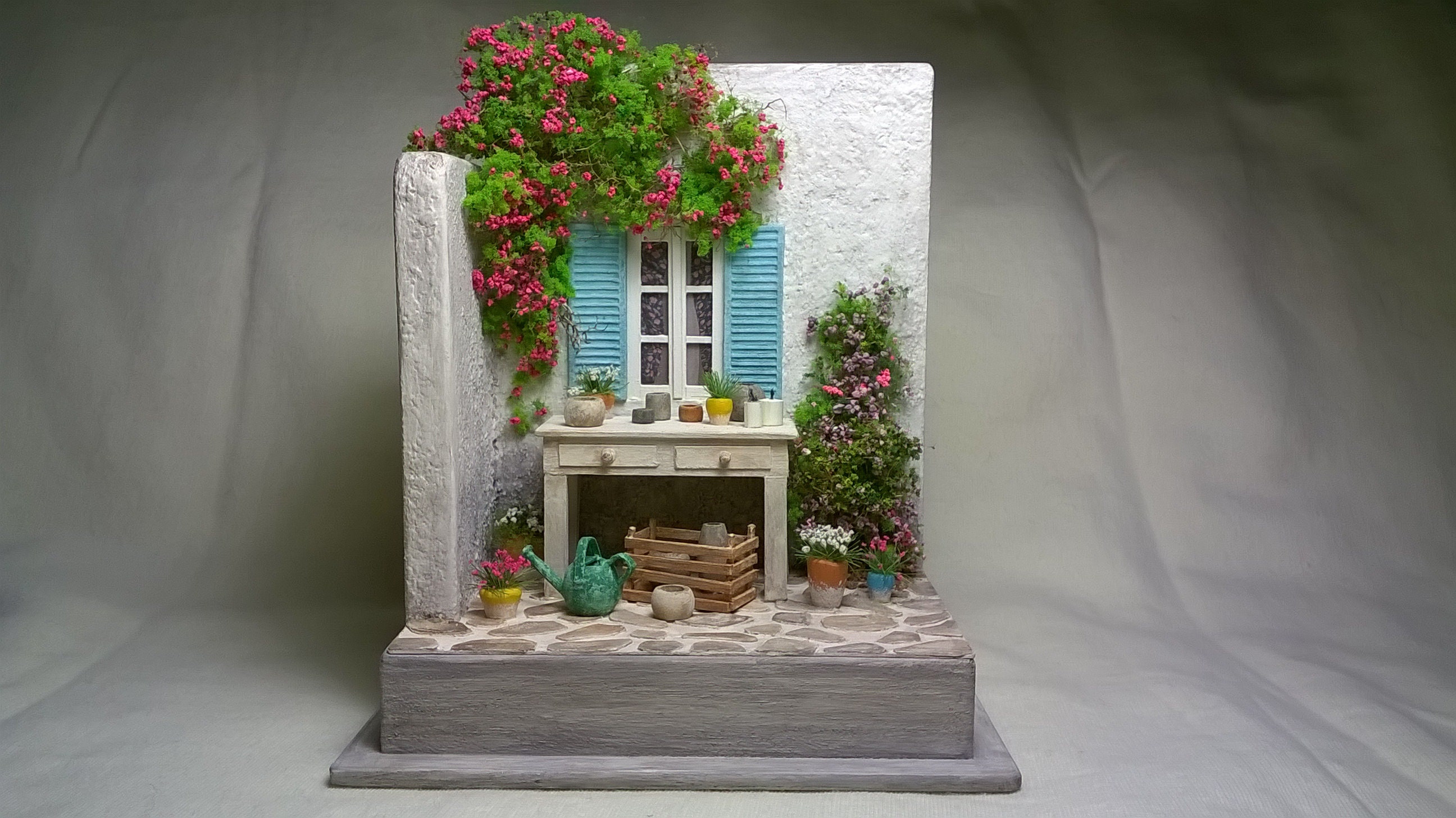 Miniature Garden Patio Diorama - Etsy