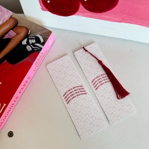 Pink ‘pretty Girls Read Books’ Bookmark | Bookish Bookmarks | Themed ...