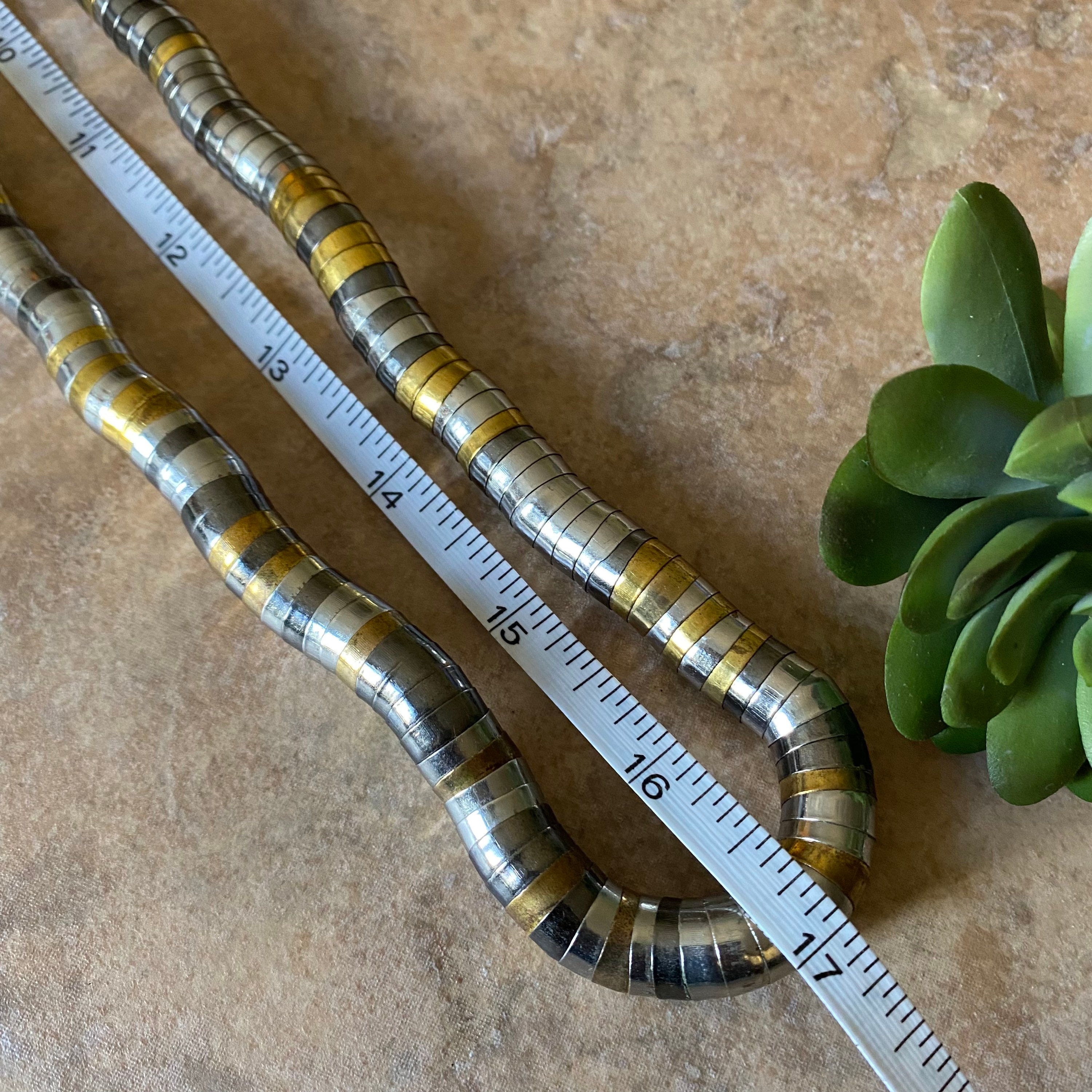 Bendy Tricolor Snake Sculptural Necklace - Etsy