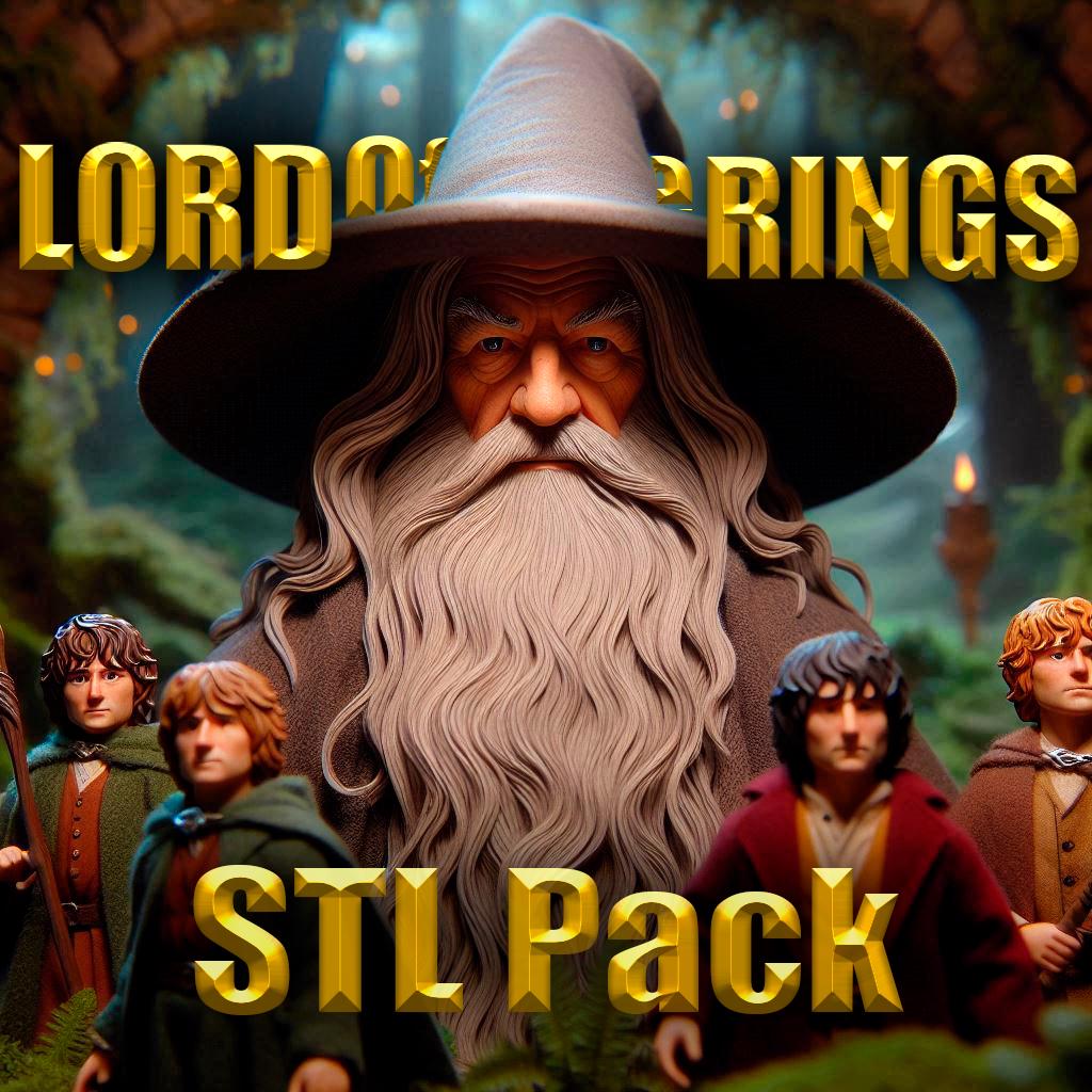 3D STL Pack L0rd F the Ring Fan-art LOTR for Printing Figures Cosplay ...