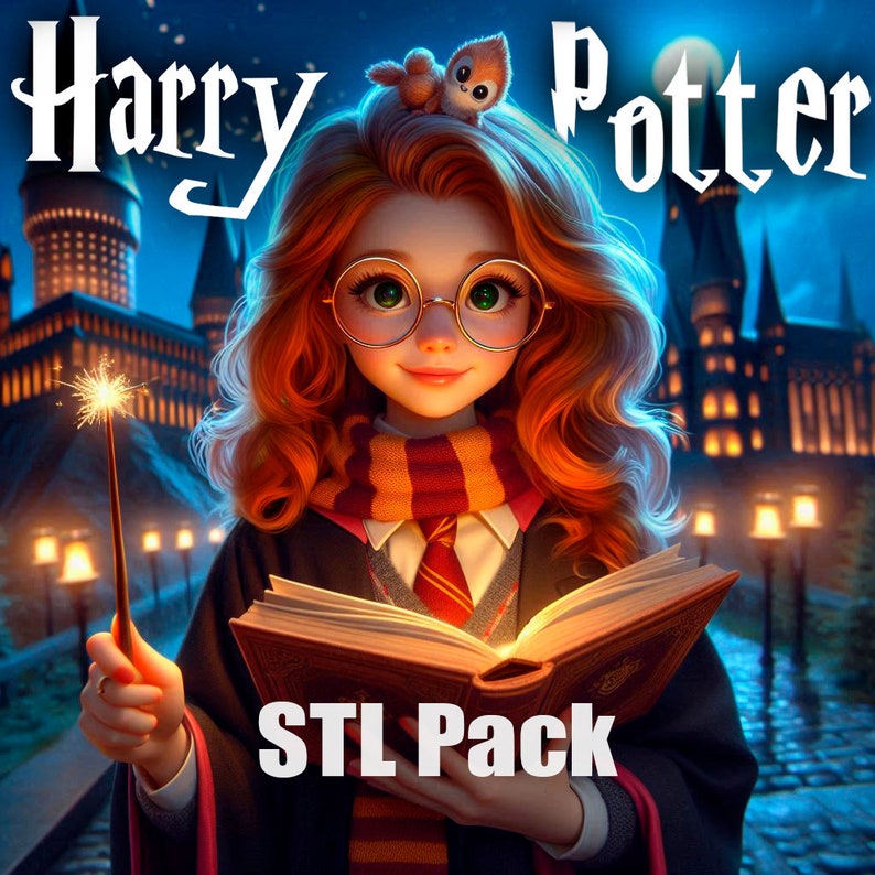 3D Harry P. STL Pack for Printing Figures Cosplay Elements Decor Magic ...