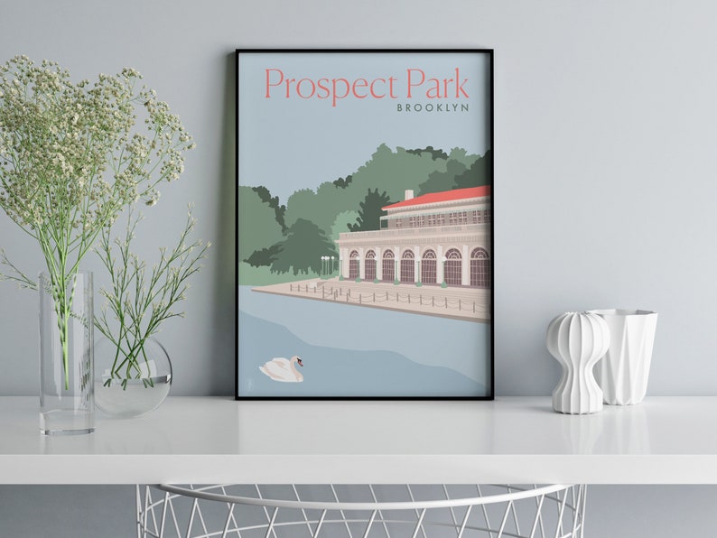 Prospect Park Brooklyn NYC Travel Poster - Etsy