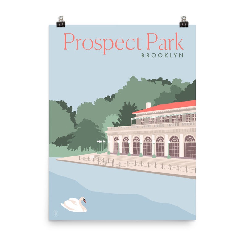 Prospect Park Brooklyn NYC Travel Poster - Etsy