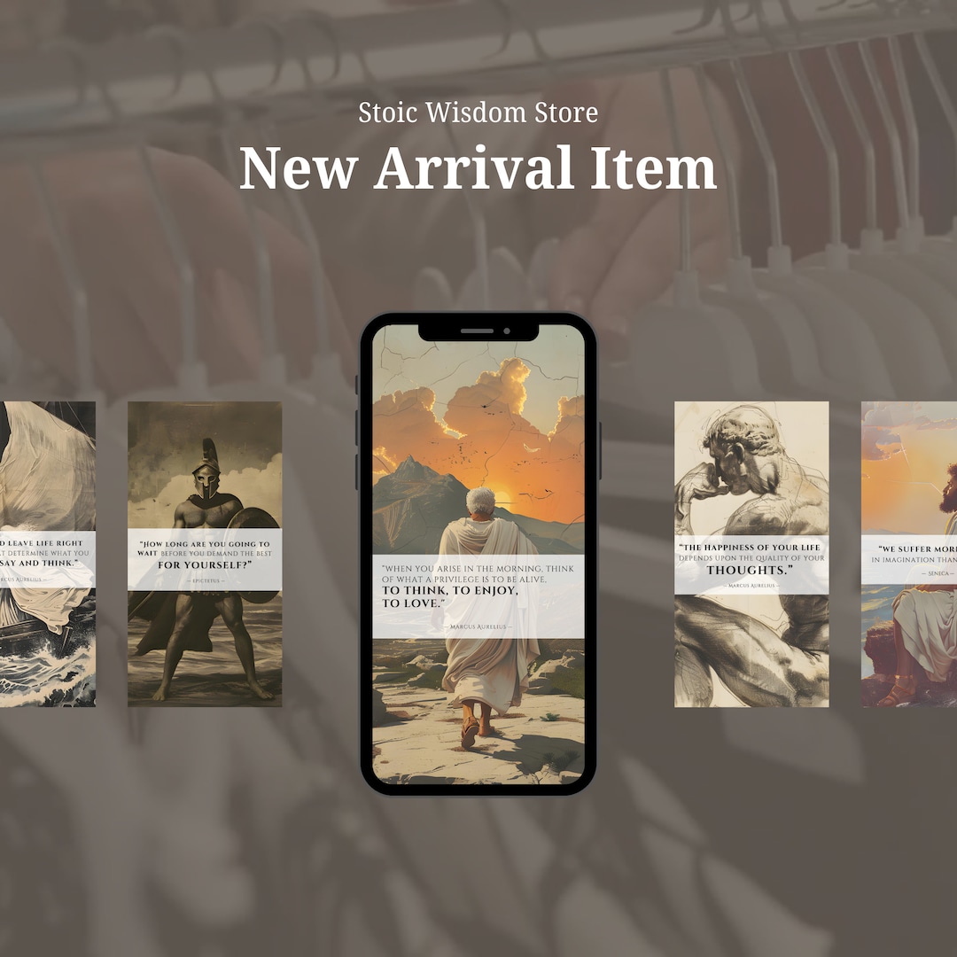 10 Stoic Phone Wallpapers Stoic Aesthetic Phone Lock Screen Digital ...