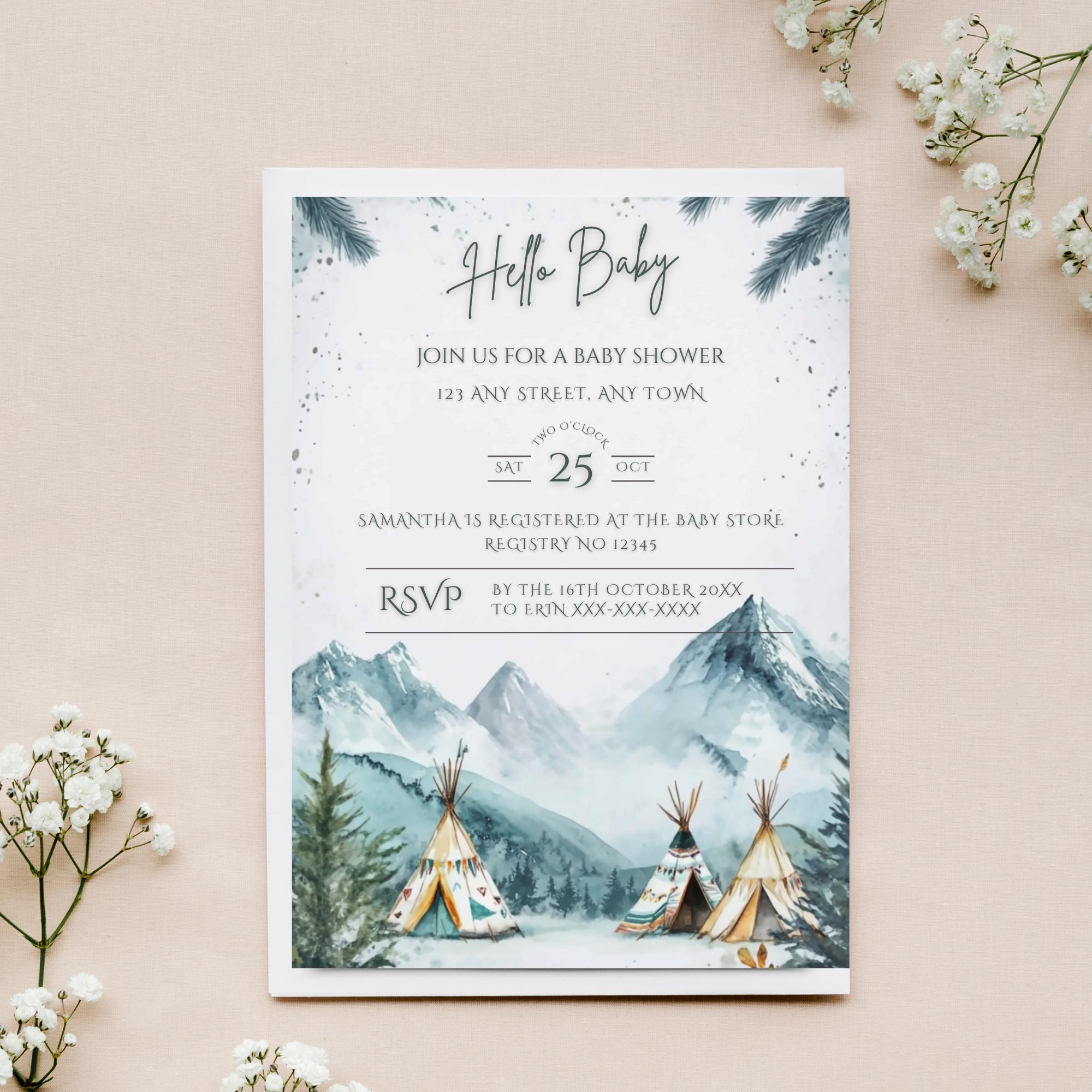 Native American Event Invitations Native Invitation Etsy.de