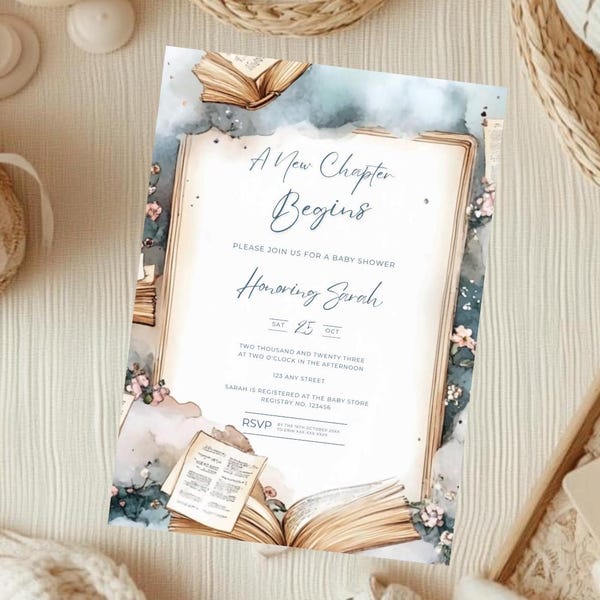 Storybook Invitation - Etsy