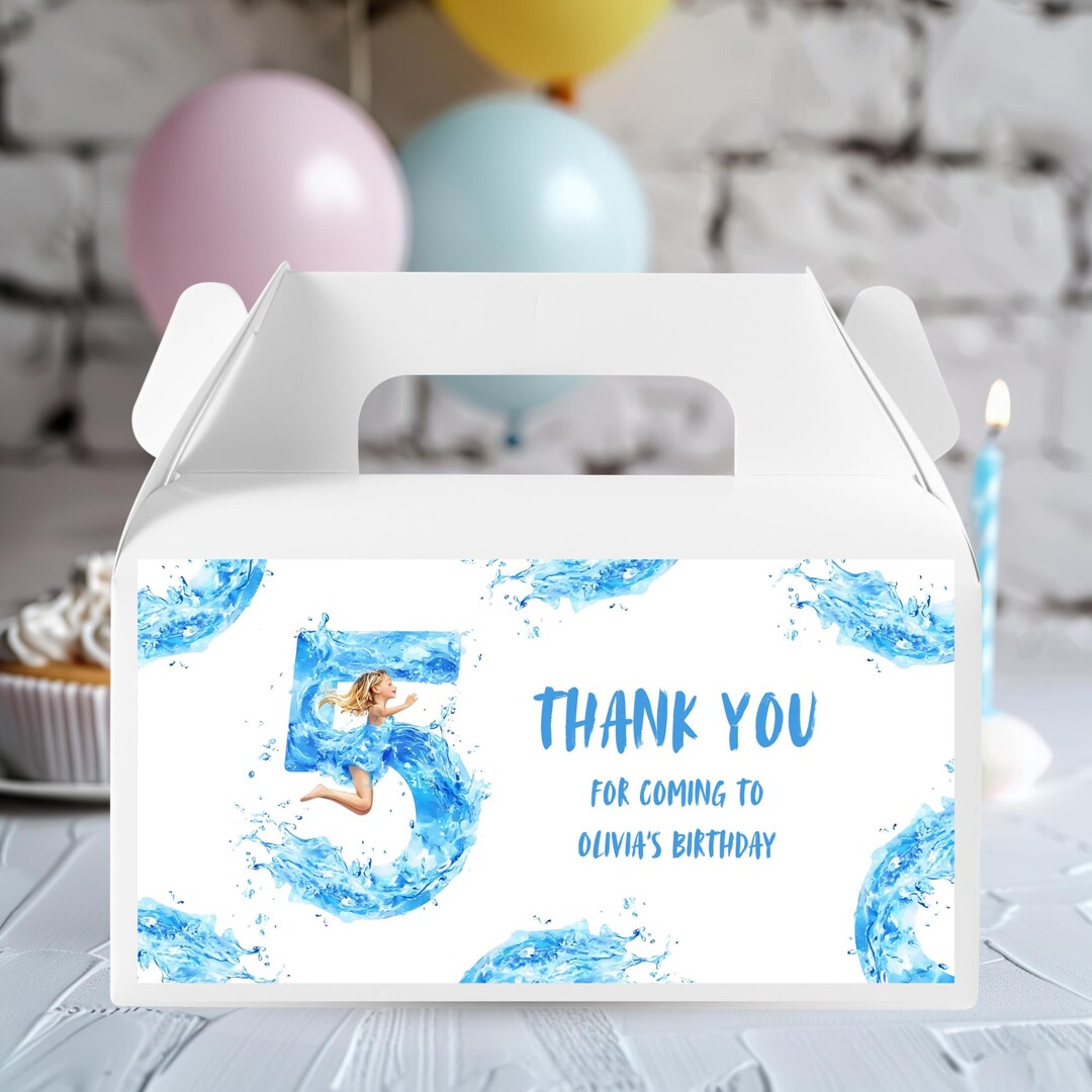 Party Box Label, Editable Birthday Favor Template,printable Labels for ...