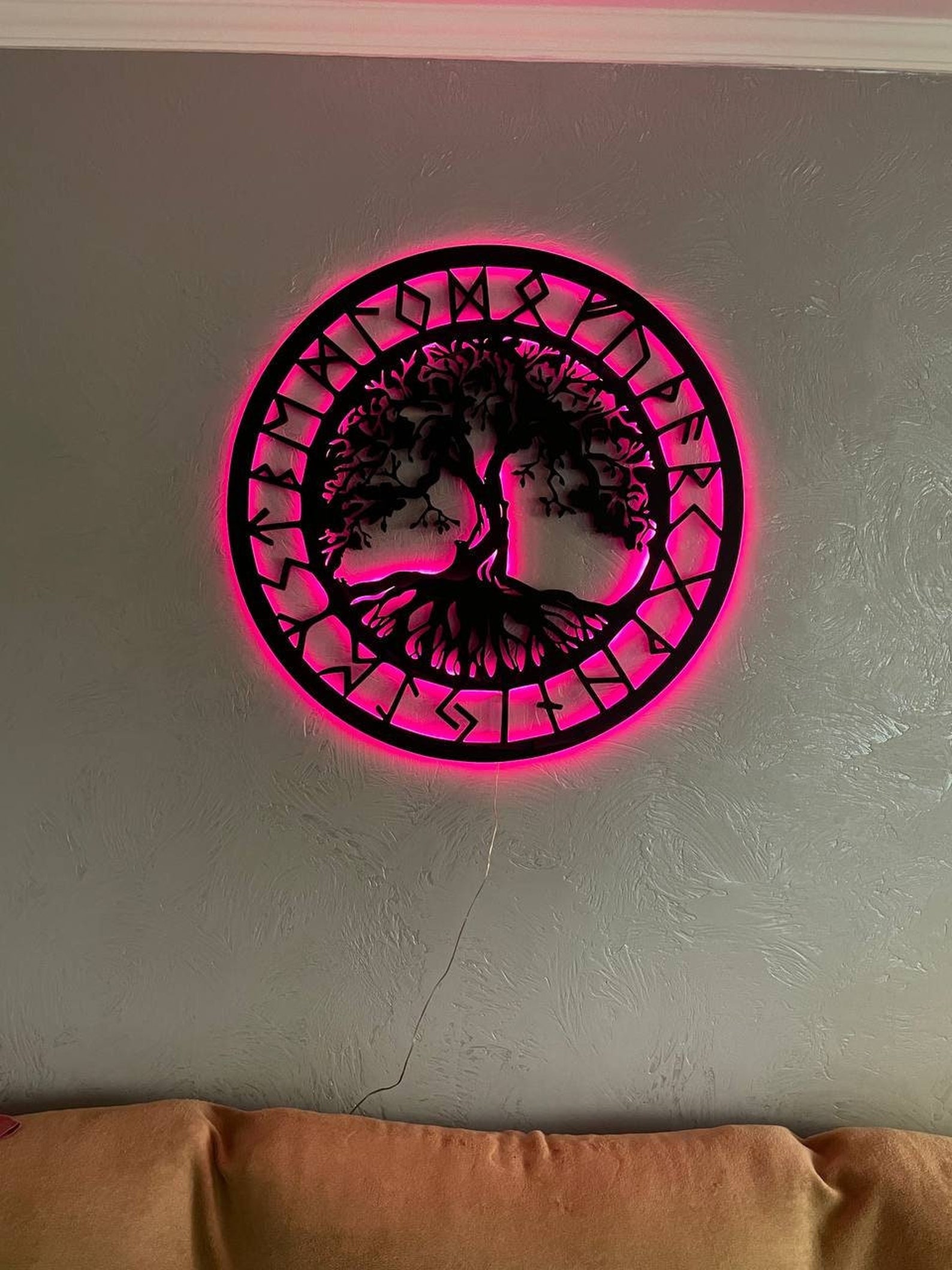 Tree of Life Svg Viking Runes Norway Scandi Laser Cut Vector Wall Art ...