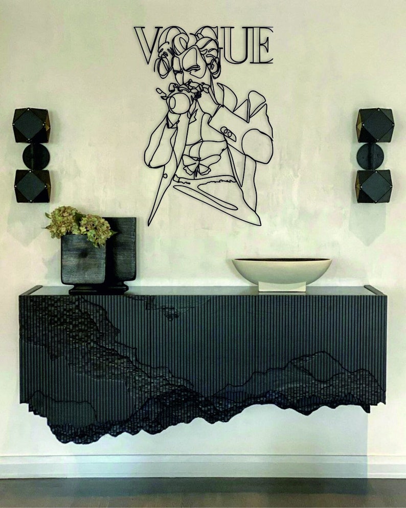 Vogue Boy Laser Cut Vector Files Wall Art Dimensional Eccentric Bathtub ...
