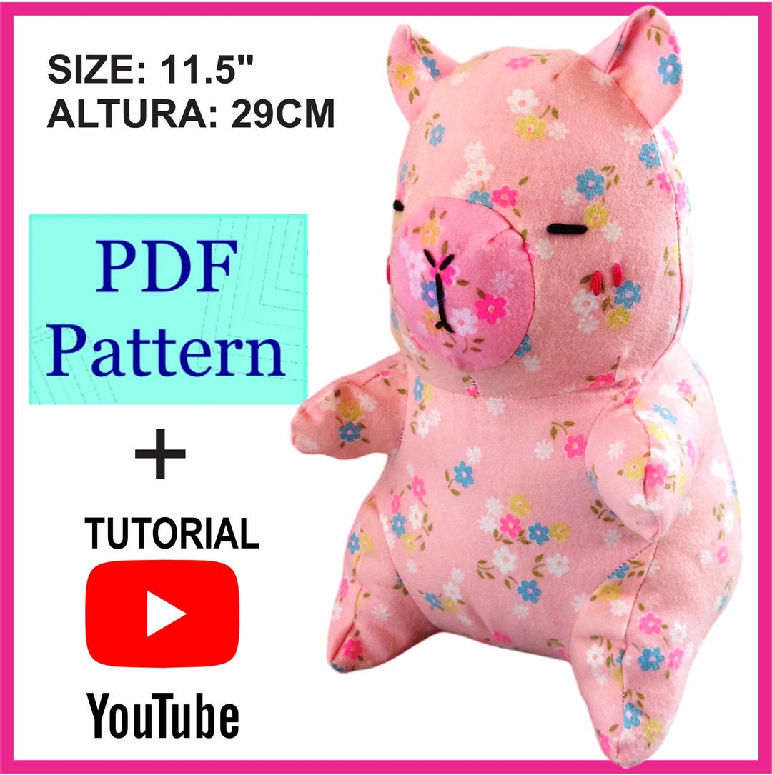 Capybara Pattern Molde de Capibara - Etsy España
