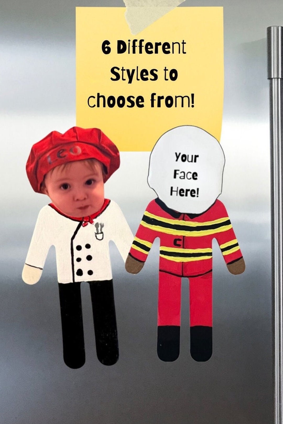 Custom Face Magnet/career Stick-people - Etsy