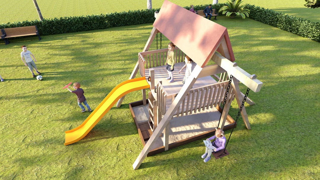 Children's Playground Construction Guide - DIY Plans for Backyard ...
