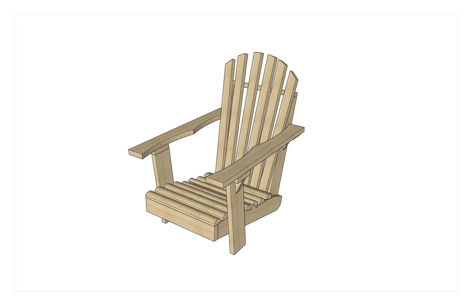 DIY Adirondack Chair Woodworking Plans With Cutlist and Assembly Steps ...