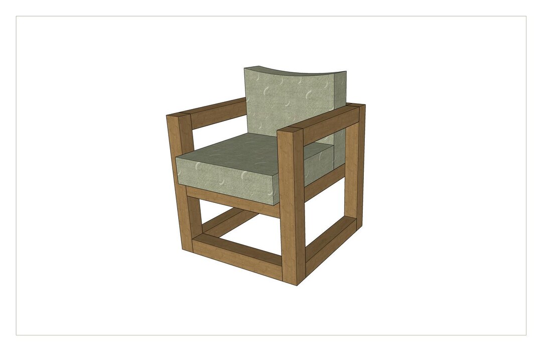 DIY Modern Outdoor Chair Woodworking Plans With Cutlist and Assembly ...