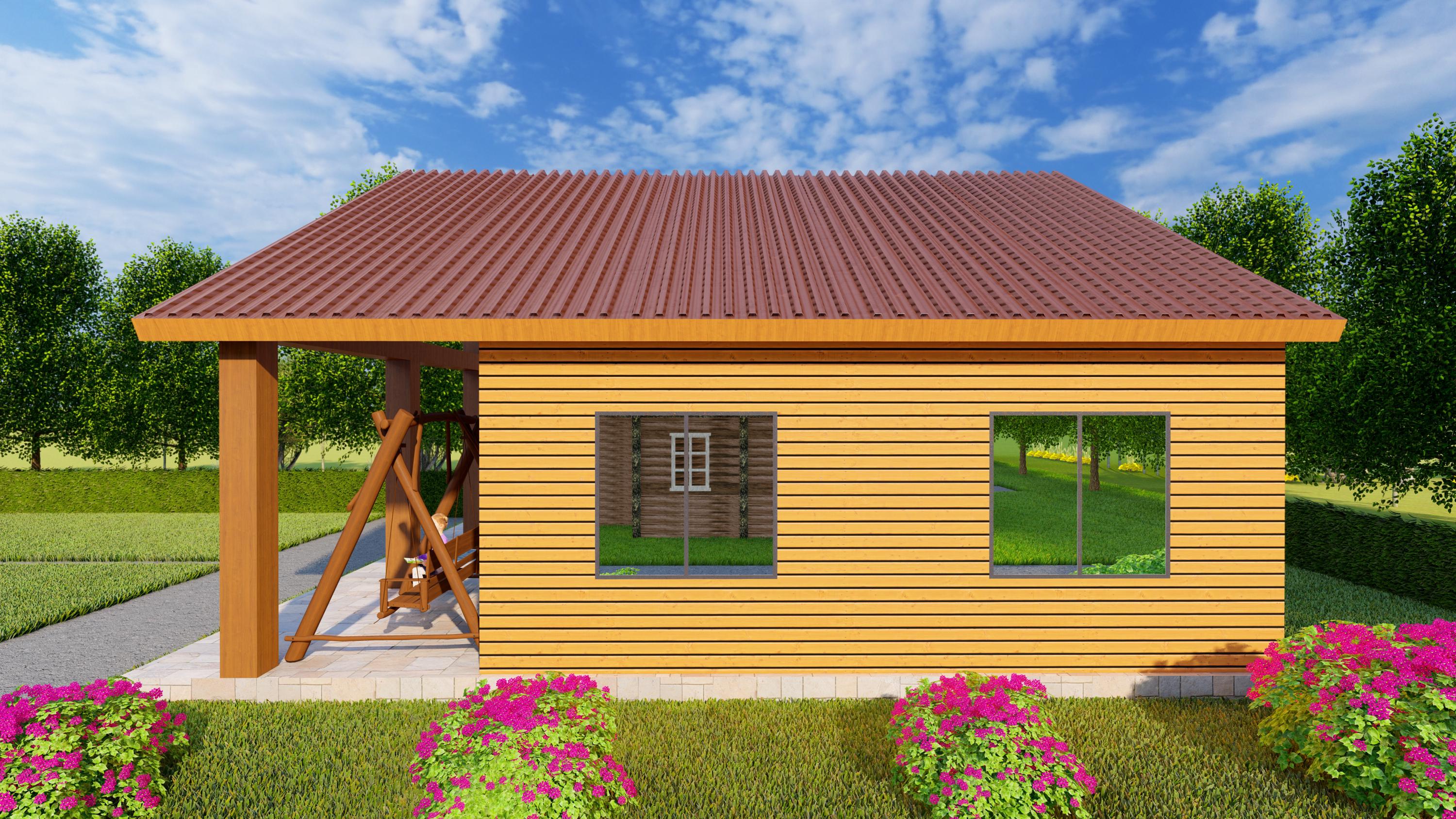 952sqft Tiny Cabin Design Blueprints: Featuring 2 Bedrooms, 1 Bathroom ...