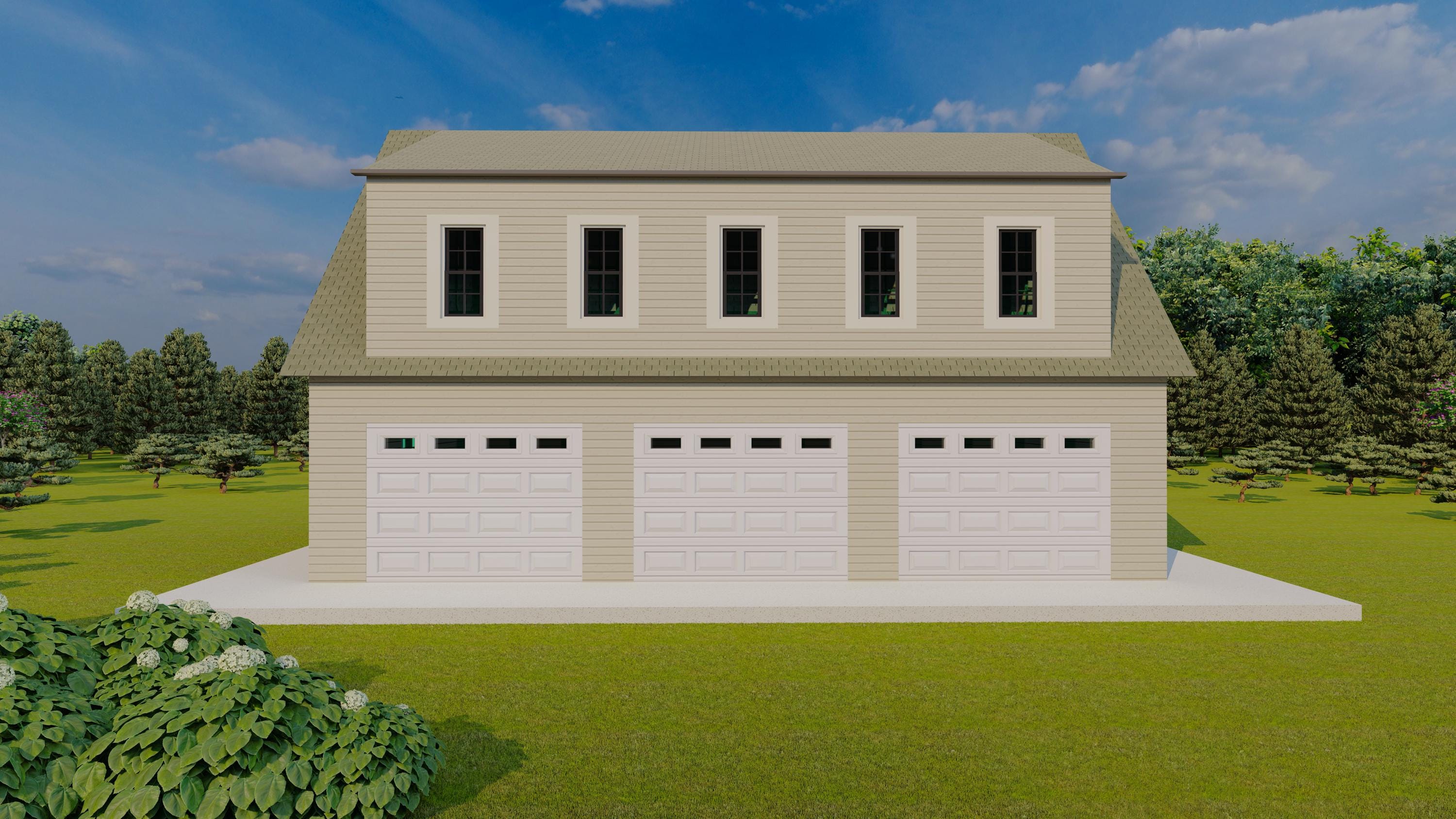 24x38 3-car Garage Plans With Attic Workspace Comprehensive Blueprints ...