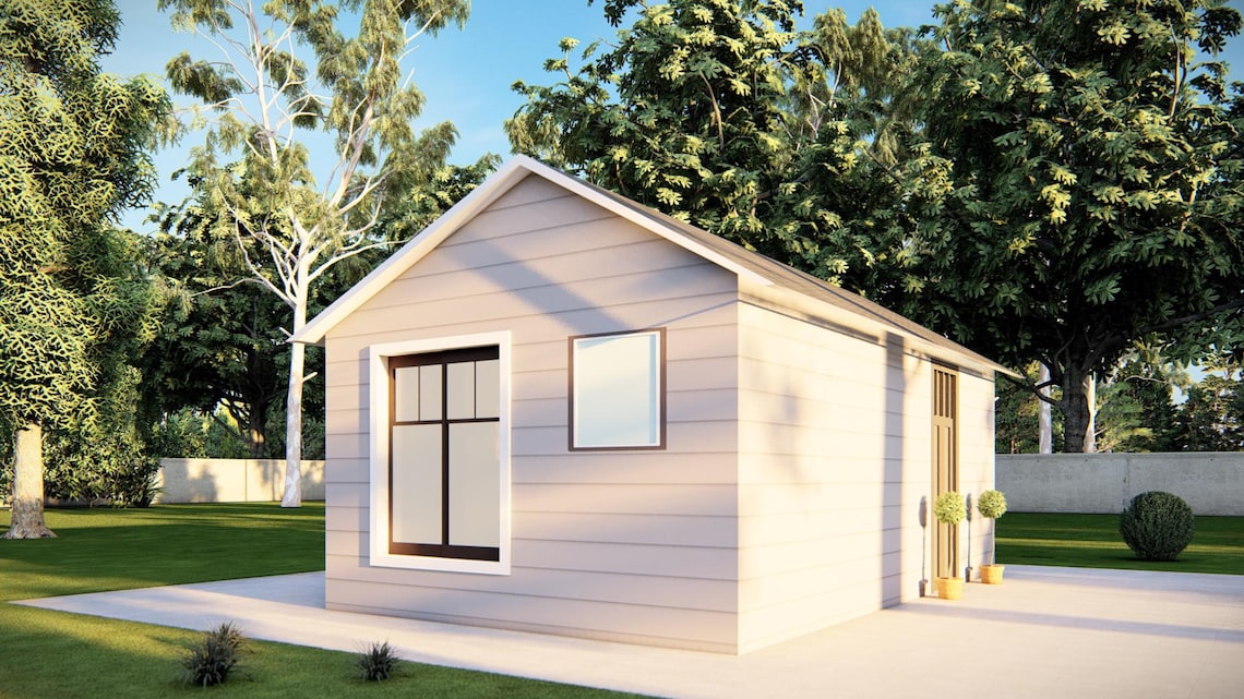 20x12’ Studio Tiny Home Building Plans – Floor Plan, Electrical ...