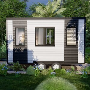 Tiny Home Design Plans Mobile Small House Wood Construction Blueprints ...