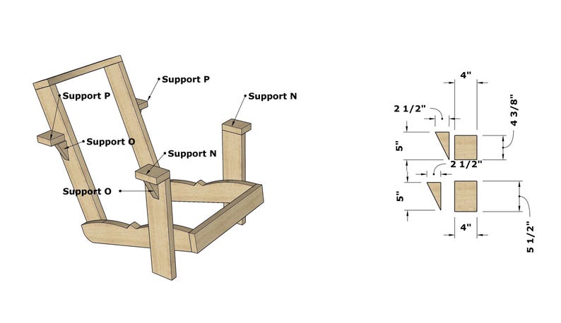 DIY Adirondack Chair Woodworking Plans With Cutlist and Assembly Steps ...