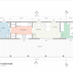 40’ Container Home Building Plans – High-cube Shipping Container ...