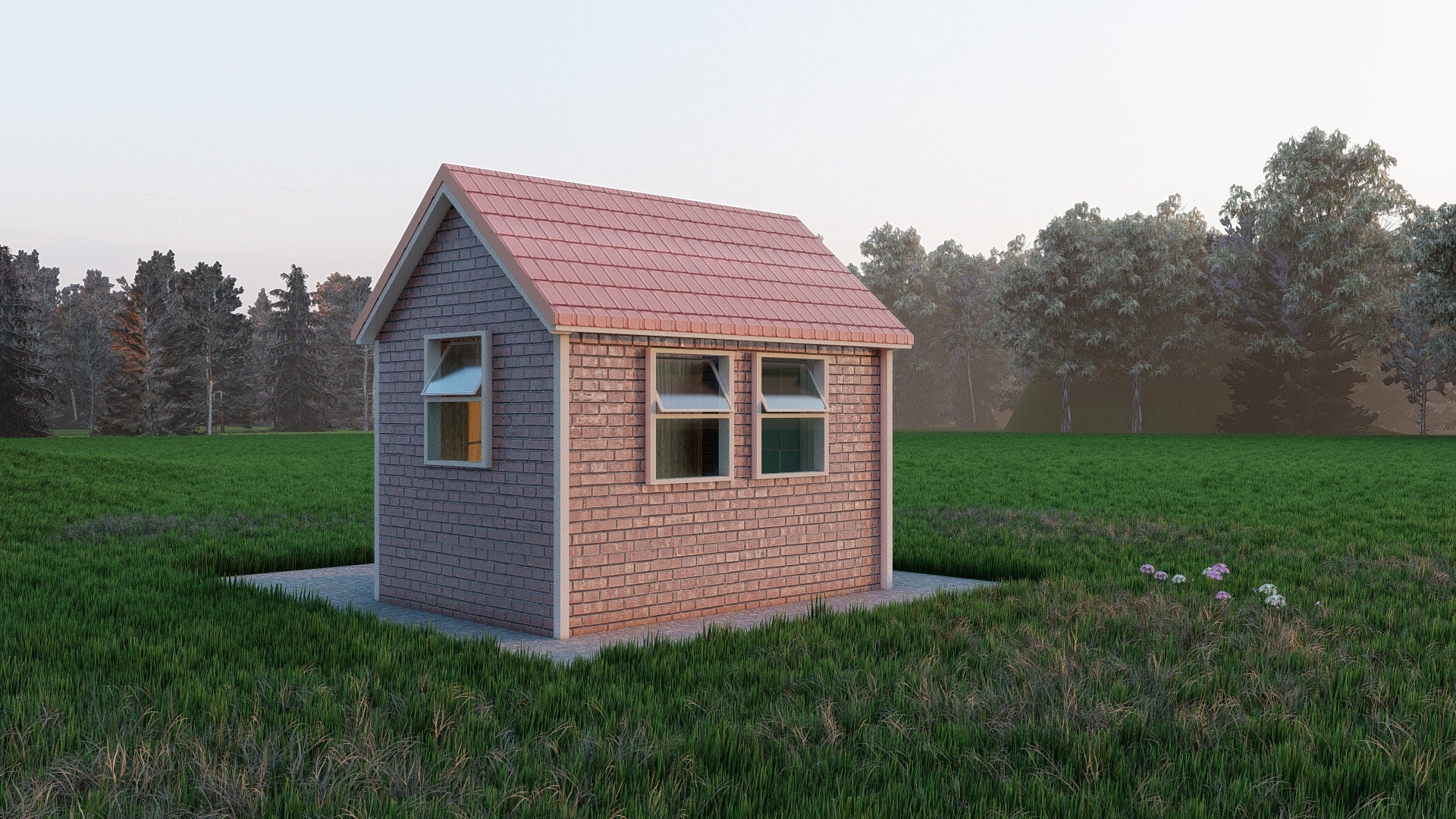 Building Plans for 8' X 12' Tiny Home - 96 Sqft Area, Framing ...