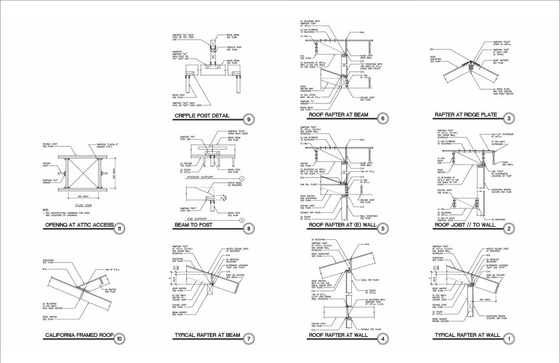 20x12’ Studio Tiny Home Building Plans – Floor Plan, Electrical ...